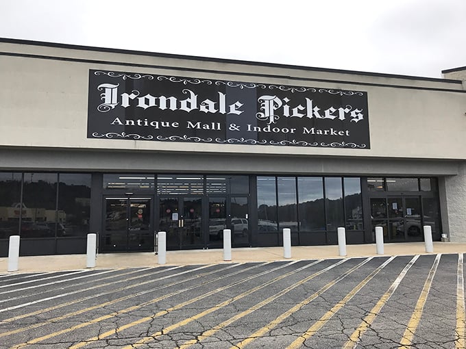 The unassuming storefront of Irondale Pickers belies the wonderland within. Like a TARDIS of treasures, it's bigger on the inside!