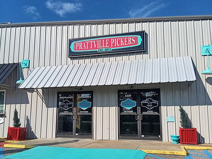 That metal awning means business &ndash; this isn't your grandmother's curio cabinet, it's her entire neighborhood.