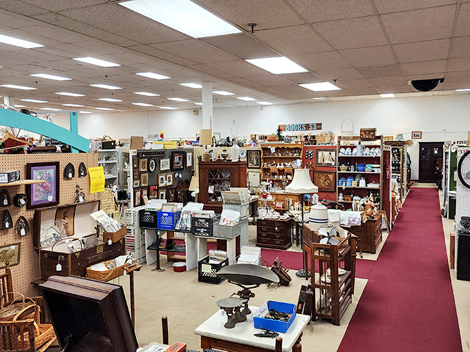 Aisles of possibility stretch before you in this time-traveler's paradise, where every booth is someone's carefully curated obsession.