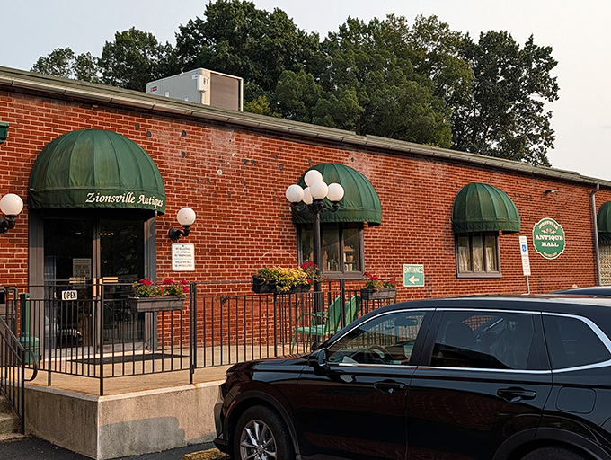 Those distinctive green awnings welcome treasure hunters to Zionsville Antique Mall, where history waits patiently for someone to take it home.