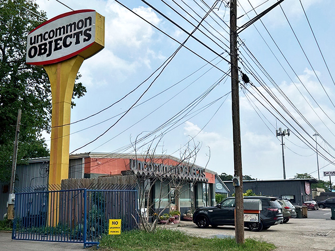 The weathered facade holds more stories than your grandmother's recipe box ever could.