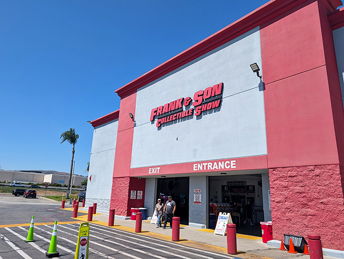 The red and white exterior of Frank & Son stands like a portal to another dimension&mdash;one where your childhood treasures never disappeared.