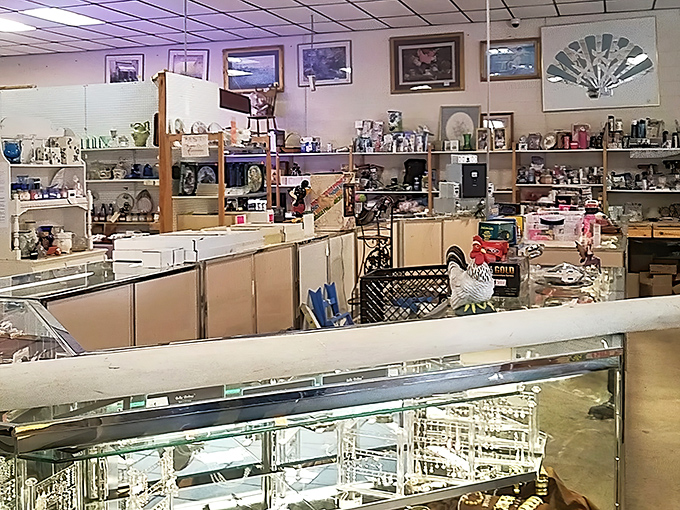 The unassuming yellow exterior of Treasures Indoor Flea Market promises adventure within&mdash;like finding the world's best taco stand in a gas station parking lot.