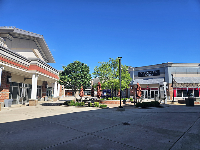 The retail promised land awaits at Tanger Outlets Columbus, where open-air shopping meets Ohio's big blue skies. Victoria's Secret beckons from across the courtyard.