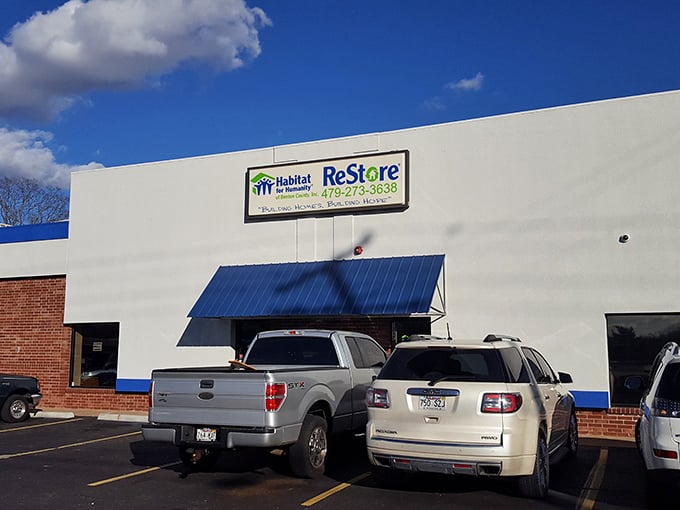 The unassuming exterior of Bentonville's ReStore hides a treasure trove of bargains inside. One person's castoffs become another's gold mine.