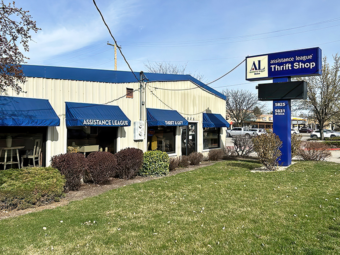The unassuming exterior with its bright blue awnings is like that quiet friend who turns out to be the life of every party.