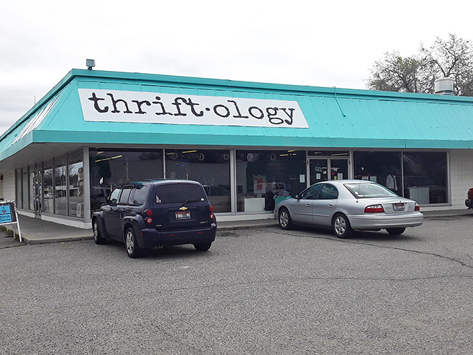 The turquoise-trimmed exterior of Thriftology stands like a beacon of bargain hope in Boise. Who needs retail therapy when thrift therapy costs so much less?