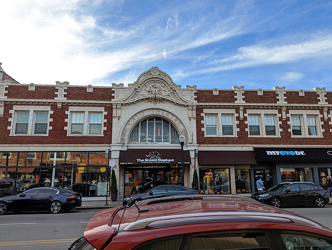 The iconic brown awning with white elephant logo welcomes treasure hunters to this Andersonville institution, where shopping and charity beautifully collide.