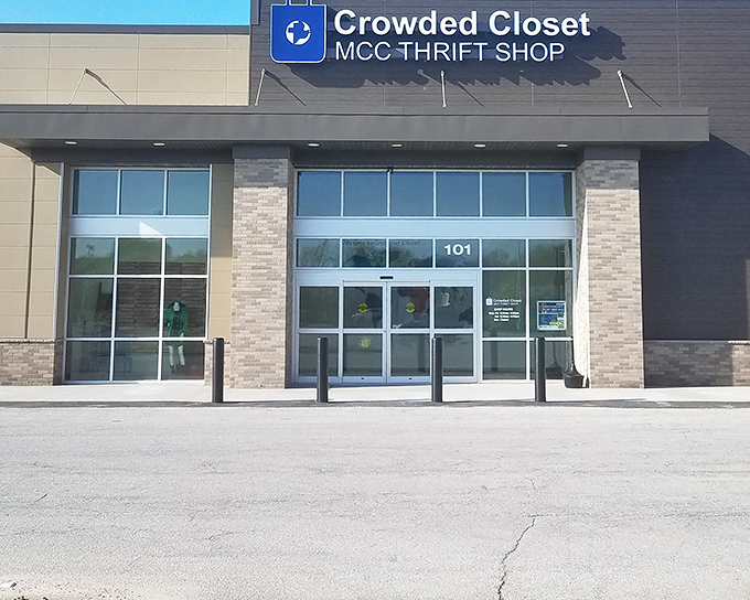 The modern facade of Crowded Closet belies the treasure trove within&mdash;like finding a five-star restaurant in a strip mall, the unassuming exterior keeps the secret.