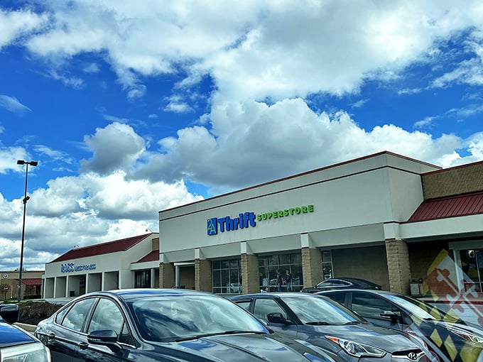 The unassuming exterior of 2nd Ave Thrift Superstore belies the treasure trove within. Like finding a portal to another dimension disguised as a strip mall storefront.