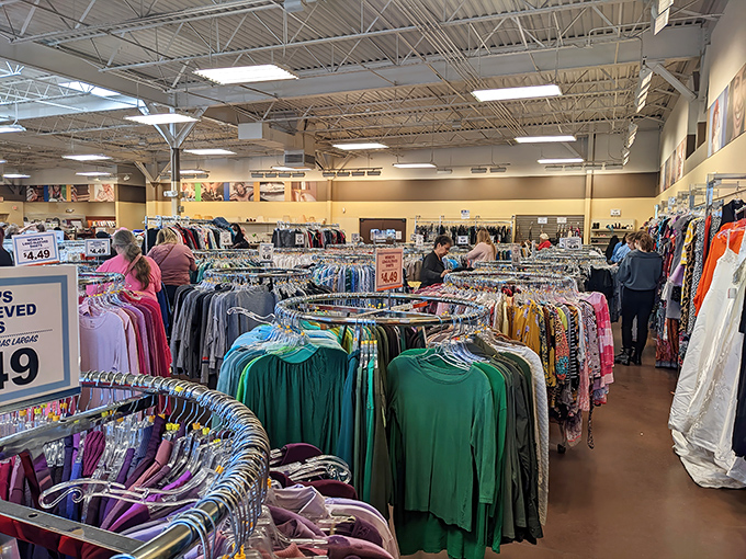 The brick facade of Rock Hill's Goodwill beckons like a siren song to bargain hunters and treasure seekers alike.