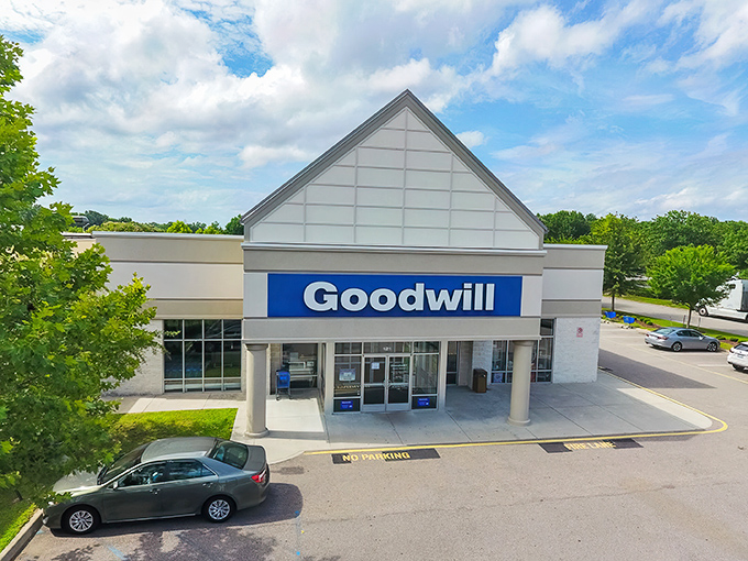 The unassuming exterior of Goodwill Chesapeake hides a treasure trove within, like finding a speakeasy behind a bookshelf&mdash;except the only password required is curiosity.