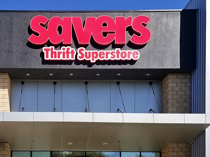 A closer look at the iconic Savers signage &ndash; where the only thing more impressive than the size of those letters is the magnitude of deals waiting inside.