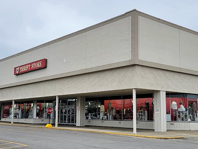 The unassuming exterior of Ohio Thrift Store in Columbus hides a treasure trove within. Like finding a $20 bill in last year's winter coat&mdash;but better!