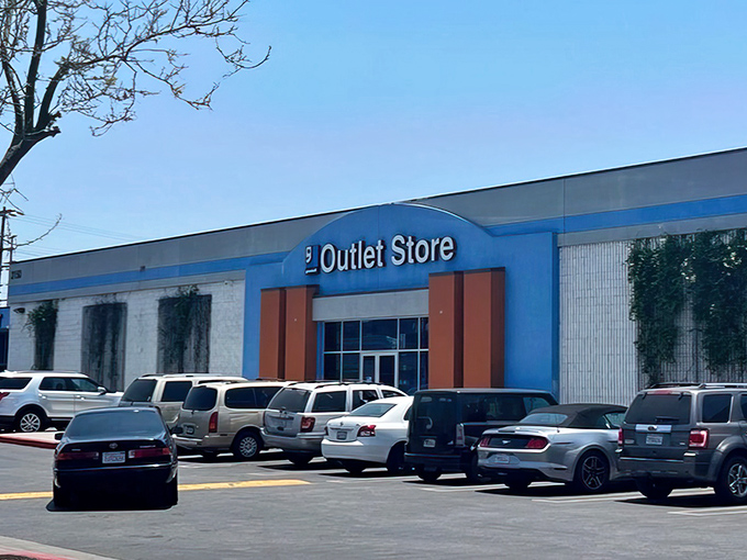 The blue and orange facade might not scream "retail therapy destination," but seasoned treasure hunters know better. Behind these doors lies a universe of possibilities.