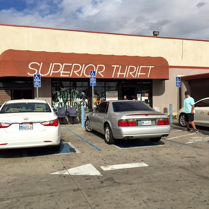 Where thrifting dreams begin! Superior Thrift's iconic terracotta awning has welcomed generations of bargain hunters and treasure seekers alike.