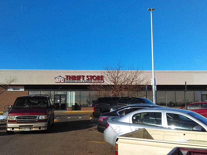The Colorado blue sky welcomes bargain hunters to this treasure trove on Alameda Parkway, where yesterday's castoffs become tomorrow's conversation pieces.