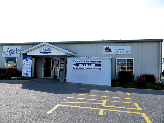 The unassuming exterior of New Life Thrift Shop belies the wonderland within. Like a treasure chest disguised as a simple building, it's Lewes' best-kept secret.