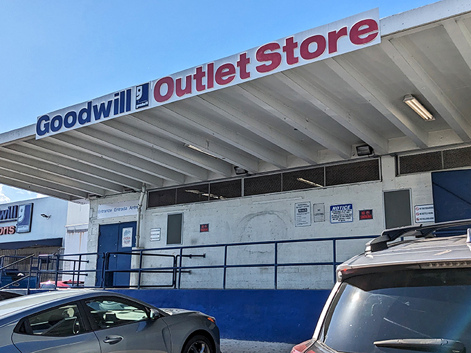 The unassuming entrance to treasure-hunting paradise. Like a speakeasy for bargain hunters, the real magic happens once you step inside.