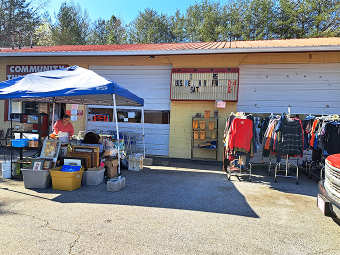The unassuming exterior of Community Thrift Store in Cleveland hides a treasure trove within. Like finding the best hole-in-the-wall restaurant, the real magic happens once you step inside.