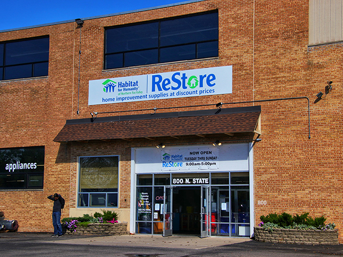 The unassuming brick exterior of ReStore hides a treasure trove within&mdash;like finding out your quiet neighbor collects vintage Ferraris in the garage.