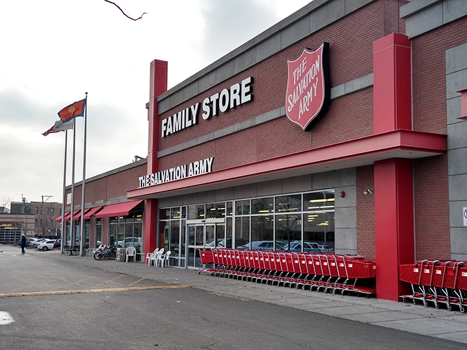 The iconic red shield beckons bargain hunters to this treasure trove on Clybourn Avenue, where yesterday's castoffs become tomorrow's conversation pieces.