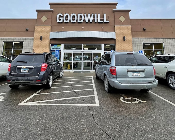 The unassuming exterior of Winona's Goodwill belies the treasure trove within. Like a Vegas casino, once you're inside, you'll lose all track of time.