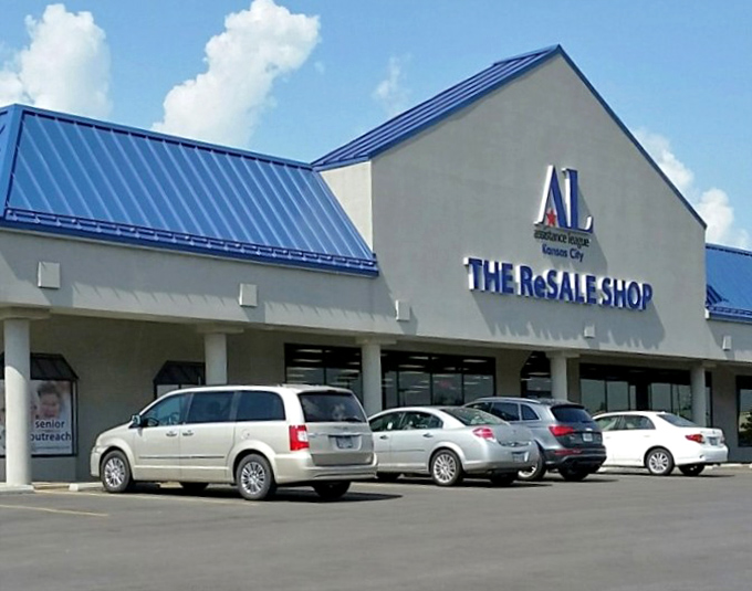 The blue-roofed bargain palace stands like a beacon of hope for fashion-forward shoppers with champagne taste but beer budgets.