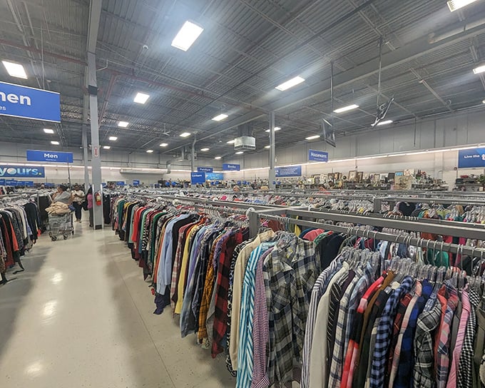 The unassuming exterior of 2nd Ave Thrift Superstore hides a treasure trove within. Like finding a five-star restaurant in a strip mall, appearances can be deliciously deceiving.