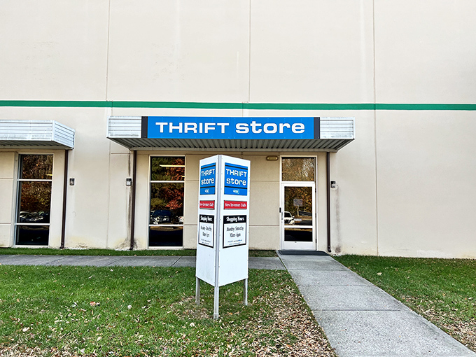 Don't let the modest exterior fool you—behind these unassuming doors lies a treasure trove that would make any bargain hunter's heart skip a beat.