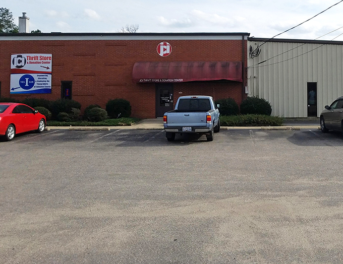 The unassuming exterior of JCI Thrift Store in Smithfield hides a treasure trove within &ndash; like finding a secret passage in your childhood home.