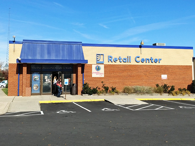 Blue awnings welcome bargain hunters to this community cornerstone, where your purchases help fund job training programs while scoring you vintage gold.