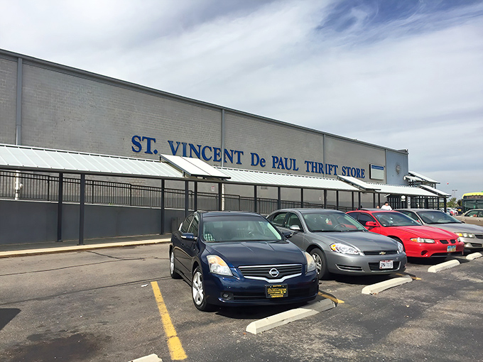 Standing tall against the Ohio sky, this thrift store fortress promises adventures in secondhand shopping that would make even the most reluctant browser weak at the knees.