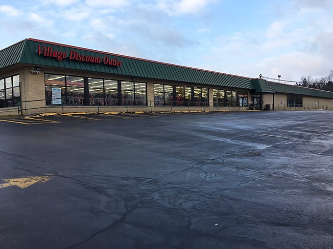 The iconic green-roofed treasure trove beckons bargain hunters with its siren song of savings. Ohio thrifting at its finest!