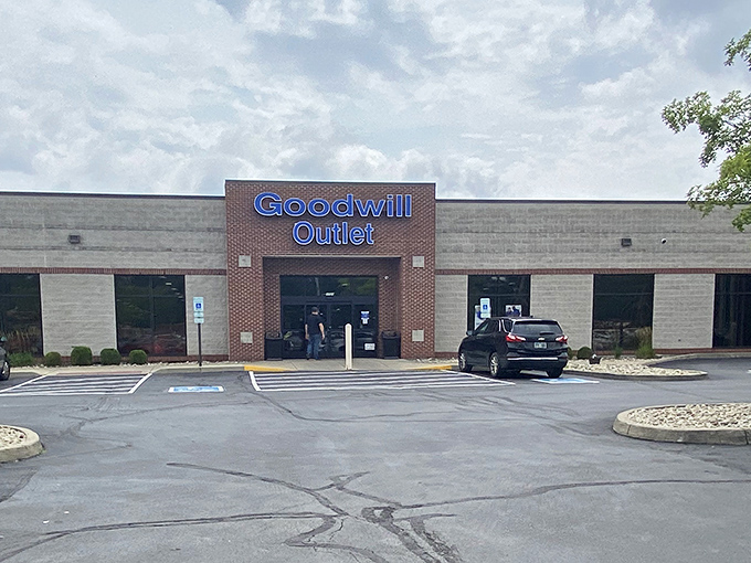 The unassuming facade of treasure-hunting headquarters. Behind these brick walls, bargain archeologists make discoveries that would make Indiana Jones jealous.