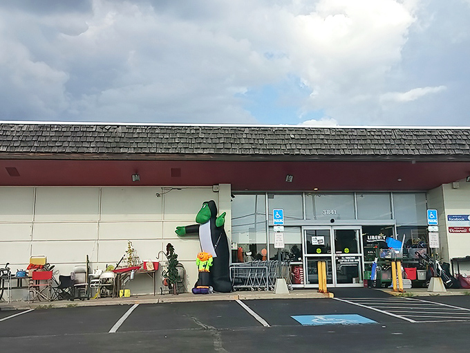 The unassuming exterior of Liberty Ministries Thrift belies the wonderland of bargains waiting inside this Collegeville treasure.
