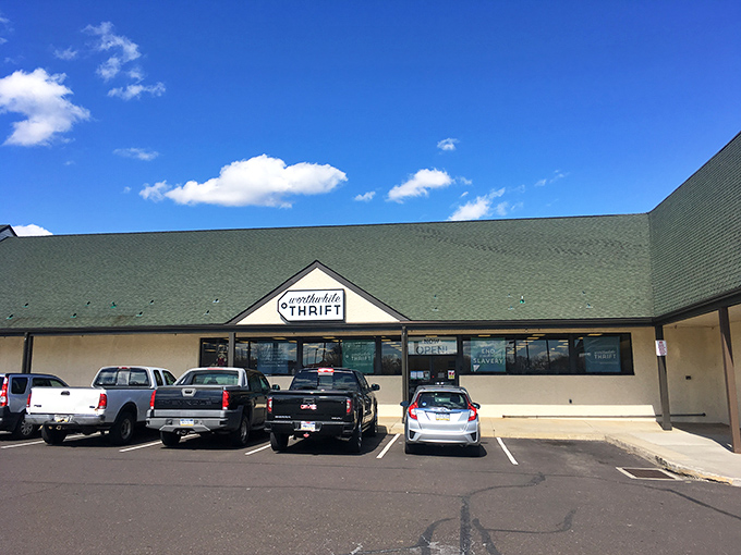 Blue skies and bargain hunters' paradise &ndash; this thrift store's modest fa&ccedil;ade hides a treasure trove that would make Indiana Jones switch careers.