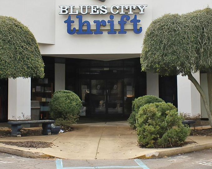 Flanked by well-manicured greenery, this unassuming storefront houses enough vintage treasures to furnish a small Tennessee town or your next Instagram backdrop.