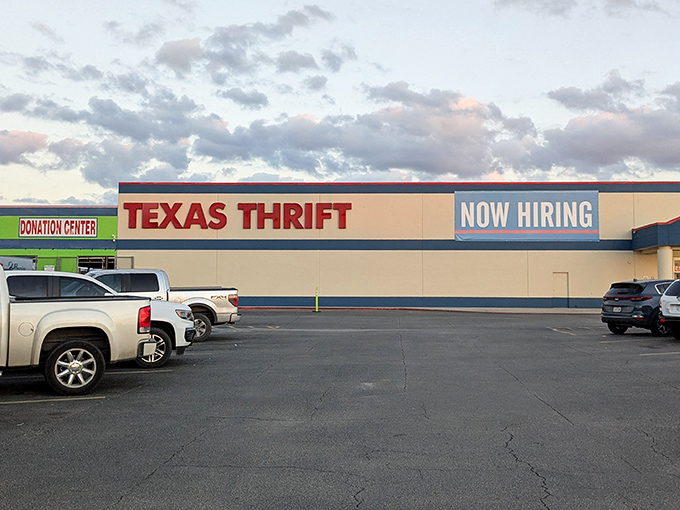 The unassuming exterior of Texas Thrift in Windcrest belies the treasure trove within. Like a retail speakeasy, only the initiated know what awaits inside.
