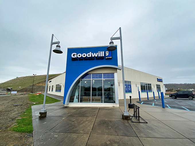 From this angle, you can almost hear the building whispering, "Come inside, your next great find is waiting." The modern design belies the treasures within.