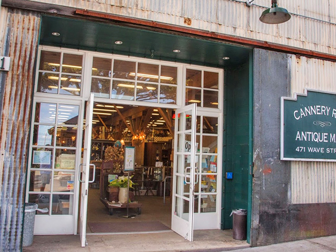 The glass-front entrance offers a glimpse into a treasure hunter&rsquo;s paradise, where every corner is filled with unique finds and pieces of Monterey&rsquo;s history waiting to be discovered.