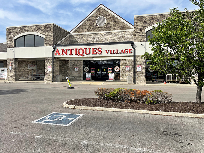 Stone and brick exterior promises treasures within &ndash; this architectural gem houses decades of memories waiting to be discovered.