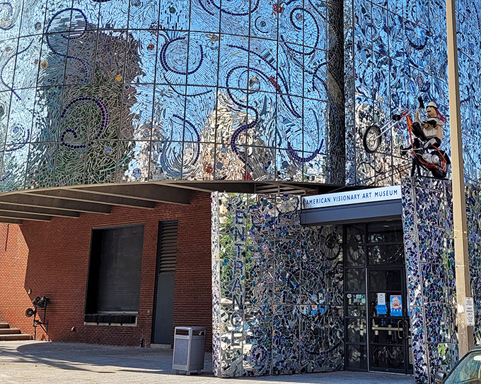 The museum's shimmering mosaic exterior isn't just eye-catching&mdash;it's a preview of the wonderfully weird world waiting inside. Baltimore's architectural rebel with a cause.