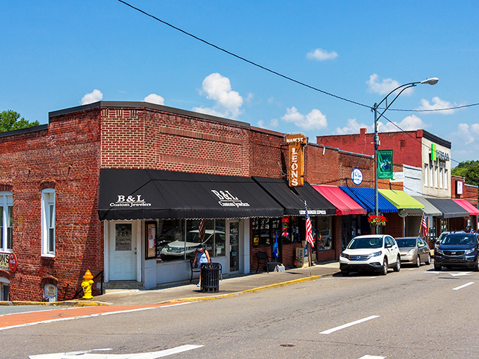 Main Street in Mount Airy looks like it was plucked straight from a Norman Rockwell painting, with historic storefronts that whisper stories of simpler times.