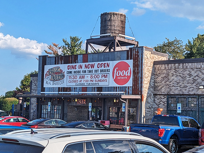That water tower perched on top isn't just for show &ndash; it's a beacon calling barbecue pilgrims home to Richmond.