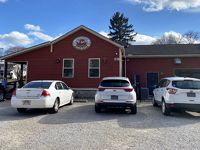 The unassuming red exterior of Lager Heads might not scream "culinary destination," but that's exactly how the best hidden gems operate.