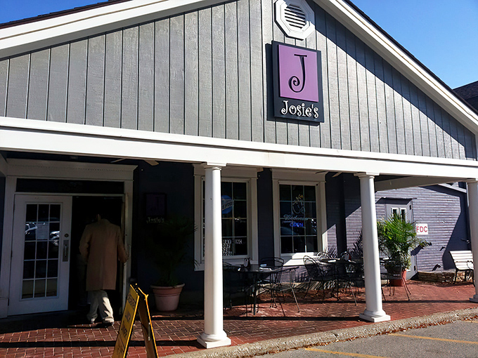 The unassuming exterior of Josie's with its signature purple "J" sign promises no frills&mdash;just the breakfast equivalent of finding a winning lottery ticket in your coat pocket.