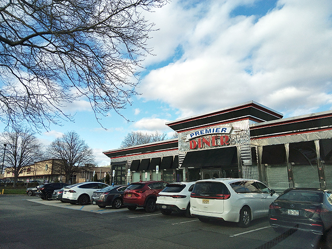 Step right up to this temple of chrome and comfort, where coffee flows eternal.