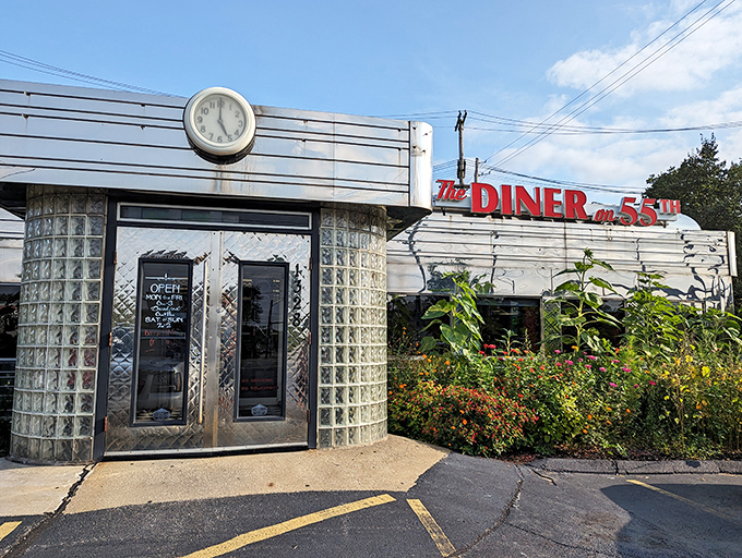 That gleaming stainless steel exterior isn't just eye-catching&mdash;it's a time portal to when conversation flowed as freely as the coffee.