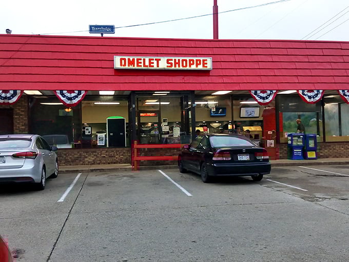 That iconic red roof isn't just eye-catching&mdash;it's a beacon of breakfast hope for hungry Parkersburg locals who know where real morning magic happens.